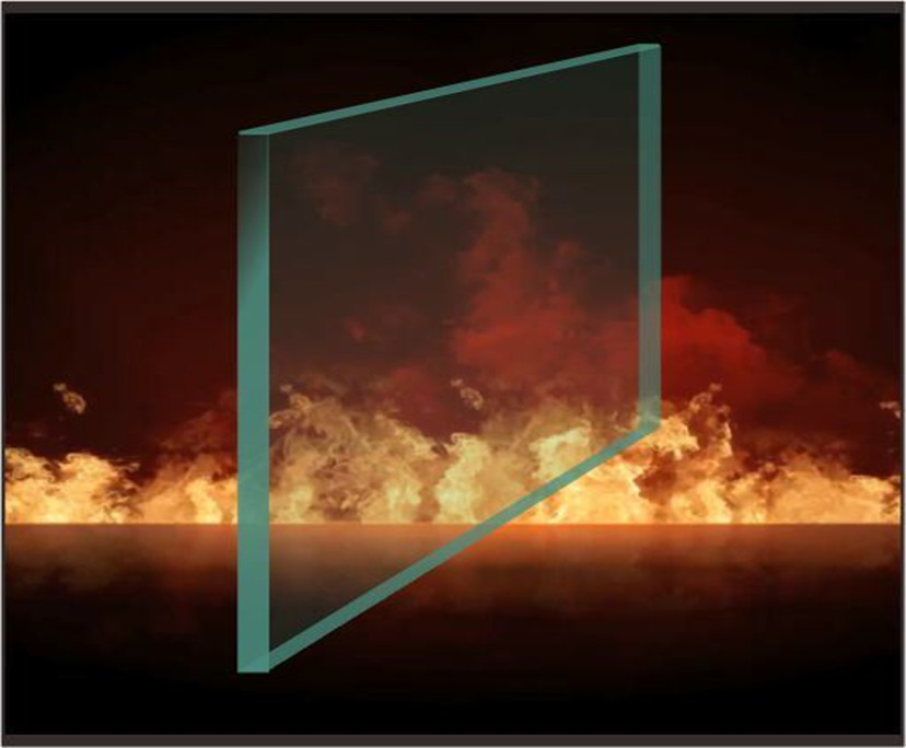 China manufacturer clear 120min fire Proof Glass for windows